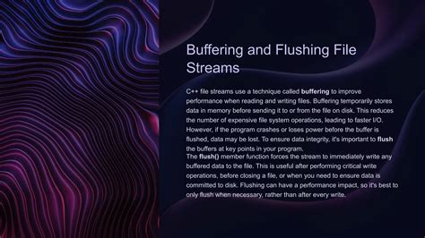 Introduction To Streams And Files In Cpptx