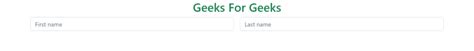 Bootstrap Forms Layout GeeksforGeeks