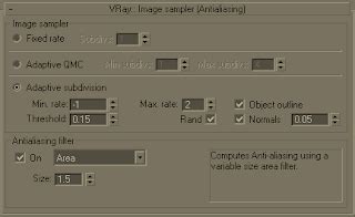D VRay VRay Image Sampler Antialiasing