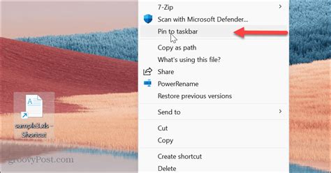 how to pin files folders or drives to windows 11 taskbar groovypost