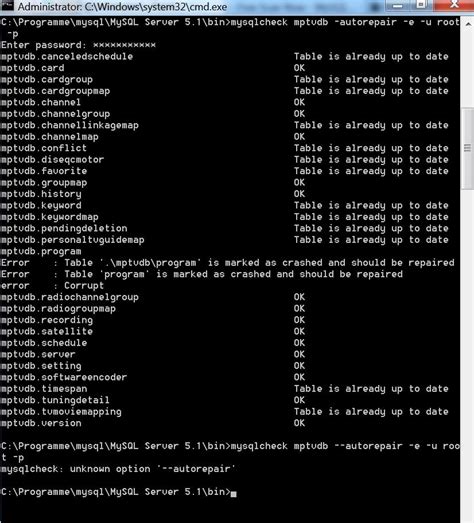 Database Corrupted Possible To Repair Page 4 Mediaportal An Open Source Windows Media