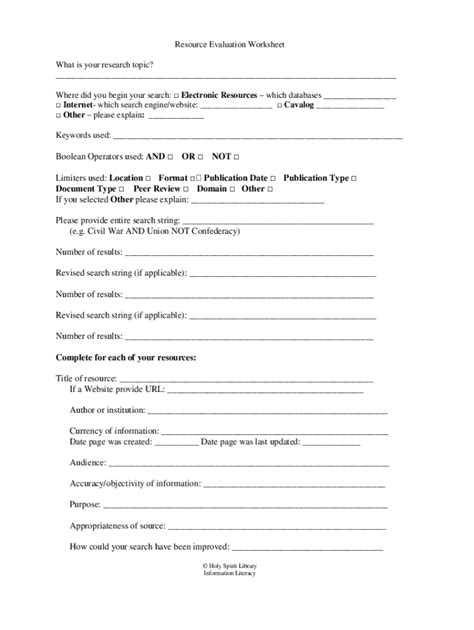 Fillable Online Cars Checklist For Evaluating Internet Sources Fax Email Print Pdffiller