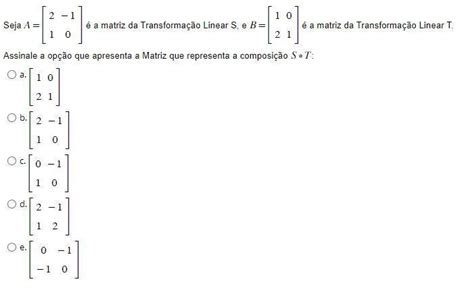 Seja A Equals Open Square Brackets Table Row 2 Cell Negative 1 End Cell