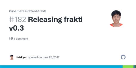 releasing frakti v0 3 · issue 182 · kubernetes retired frakti · github