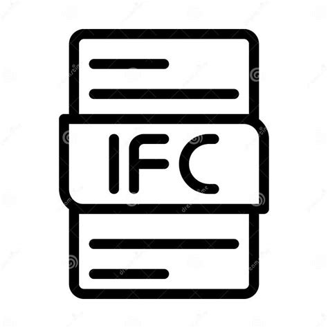 Ifc File Type Icons Document Format Type Design Graphic Icon With