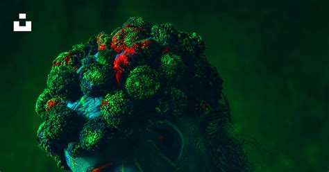 녹색과 빨간색 머리와 화장을 한 남자 사진 Unsplash의 무료 실험적인 이미지