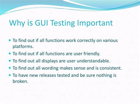 gui testing pptx operating systems computer software and applications
