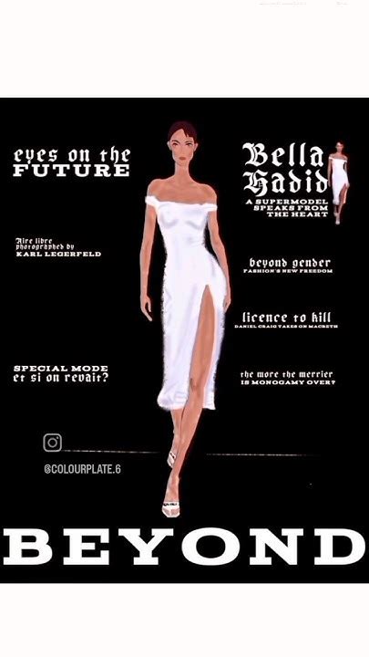 Day 7 Of 15 Days Art Challenge Art Bellahadid Runway Runwaymodel