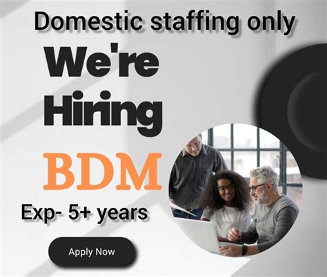 Kavya Gaur On Linkedin Wearehiring Hiringnow Domesticstaffing Bdm