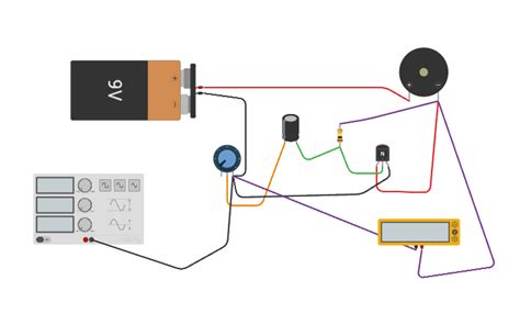 Circuit Design Alarma Con 555 Tinkercad