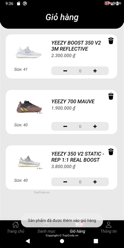 React Native Source Code Example Xây Dựng App Bán Hàng React Native