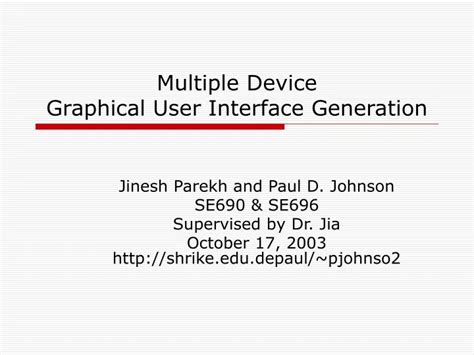 Ppt Multiple Device Graphical User Interface Generation Powerpoint
