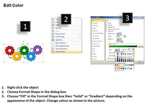 Business Circular Charts PowerPoint Templates Business Gears Process Ppt Slides
