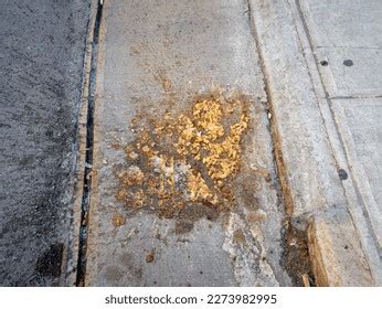Human Vomiting On Street Puke Splat Stock Photo 2273982995 Shutterstock