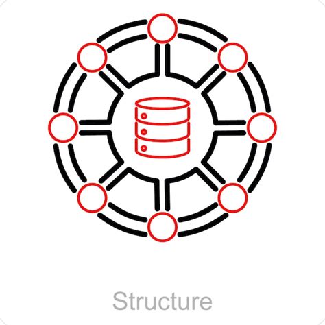 premium vector structure and technology icon concept