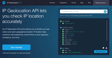 Top Ip Geolocation Api In Top Selected