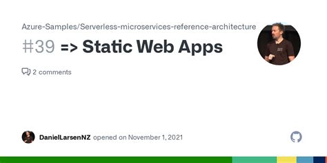 Static Web Apps Issue Azure Samples Serverless Microservices Reference Architecture