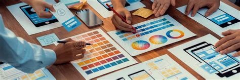 Creative Front End Developer Brainstorming Ui Design Scrutinize Stock