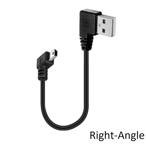 Super Short Dual Angled Mini Usb Cable For Charging