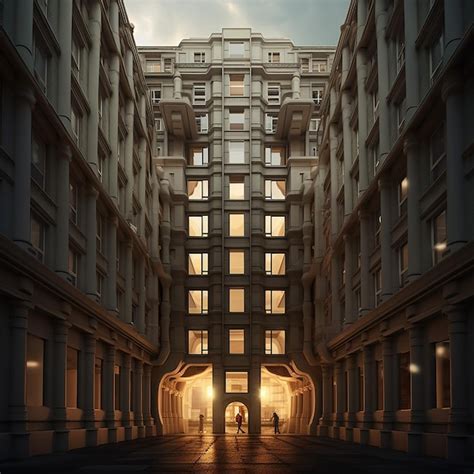 Premium Photo 3d Rendered Building With Creative Architecture