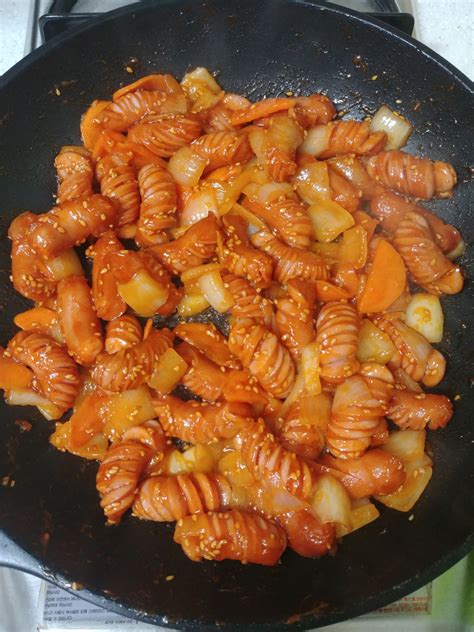 초간단 타바스코소스 소세지야채볶음