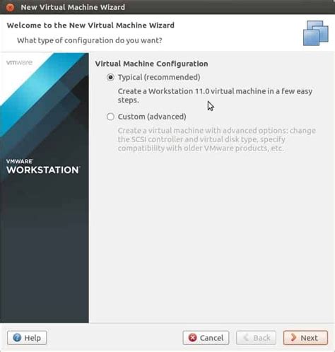 Configuration Type Virtual Machine
