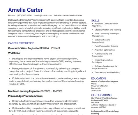 2 computer vision engineer cv examples [ free templates]