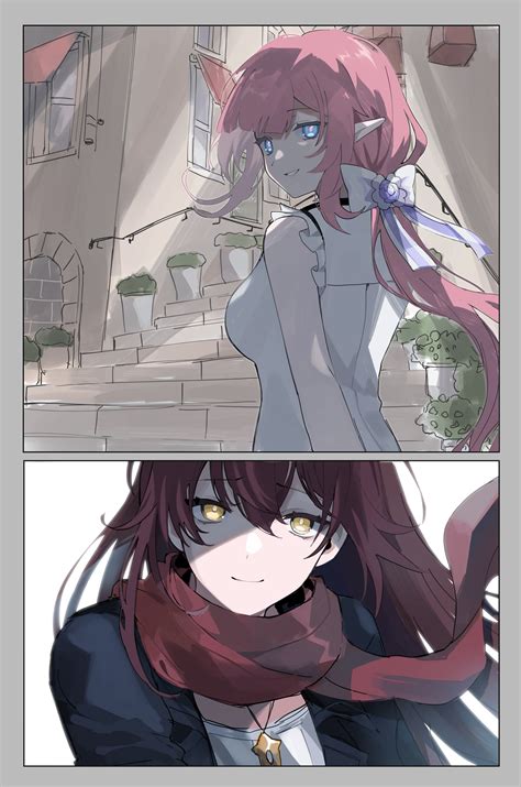 Elysia And Eden Honkai And More Drawn By Utekikuore Danbooru