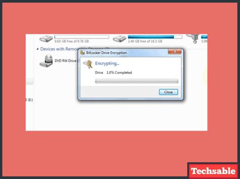 Bitlocker Windows 7 How To Password Protect Hard Drive Techsable