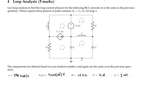 Solved 4 ﻿loop Analysis 5 ﻿marksuse Loop Analysis To Find