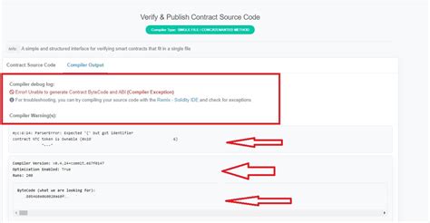 Solidity Verify Publish Source Code Ethereum Stack Exchange