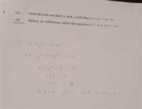 solved a find all real numbers x and y such that