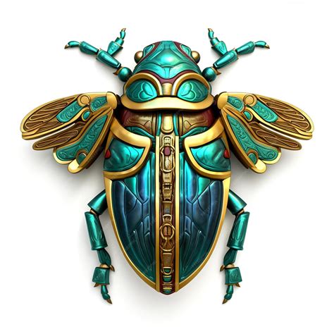 Premium Psd Scarab Beetle 2d 3d Digital Art Mobile Game Asset Insect