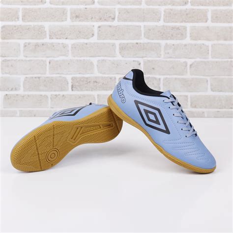 Chuteira Indoor Umbro Azul Class Fomato Salto Formato Bico