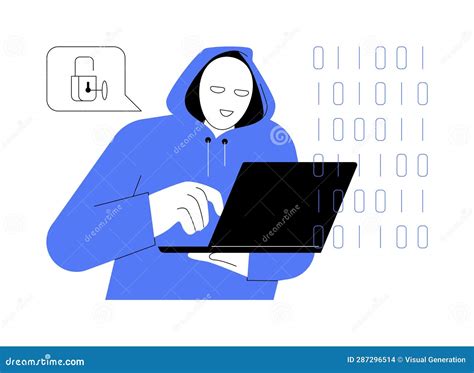 hacktivism abstract concept vector illustration stock vector