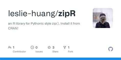 GitHub Leslie Huang ZipR An R Library For Pythonic Style Zip Install It From CRAN