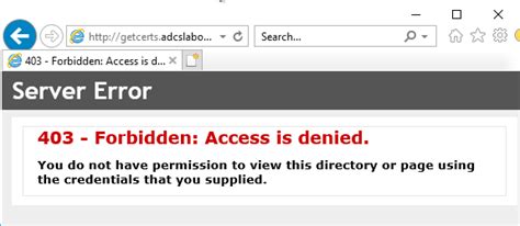 The Application For A Certificate Via The Certification Authority Web
