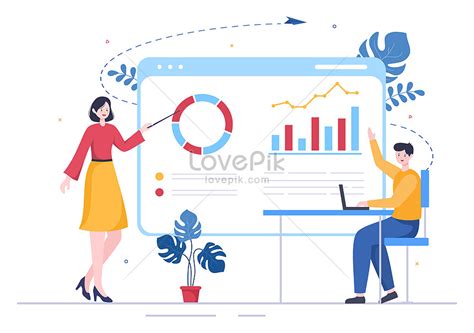 마 케 팅 기획 만화 일 러 스 트 를 전시 하 다 일러스트 무료 다운로드 Lovepik