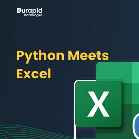 Durapid Technologies Private Limited On Linkedin Python Excel Datascience Techxplainer