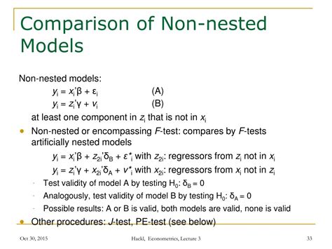Ppt Econometrics Lecture 3 Regression Models Interpretation And Comparison Powerpoint