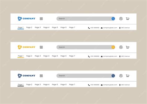 Premium Vector Website Header Design Website Ui Ux Interface