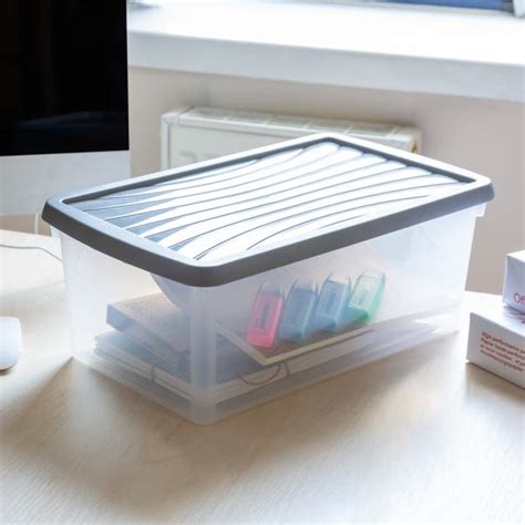Wham Box 9l Set Of 3 Stackable Boxes And Lids Dunelm