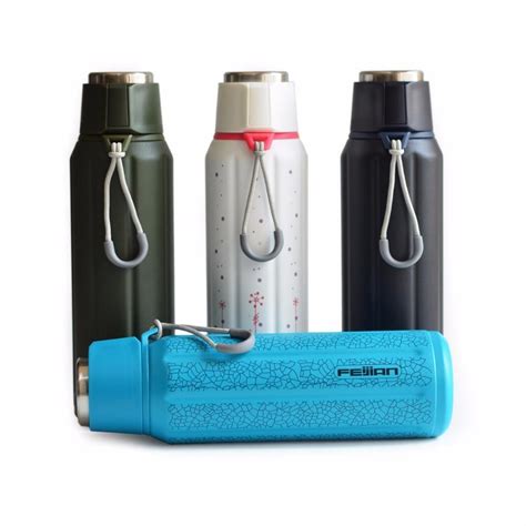 [Visit to Buy] FEIJIAN Premium Thermos Flask Stainless Steel Thermo Cup ...