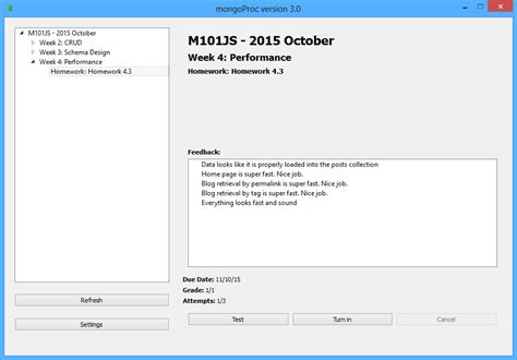 The Solution To Homework 43 M101js Mongodb For Nodejs Developers