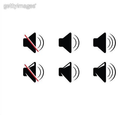 Sound Volume Icons Sound Volume Up Down Or Mute Control Buttons Symbol Vector Illustration