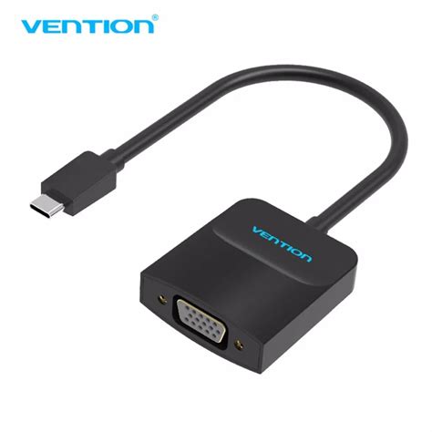 Vention Type C Interface To VGA Adapter Converter Cable Analog Video Audio 1080p Type C Male To