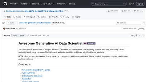 Github Awesome Generative Ai Data Scientist Featuresalternatives Toolerific