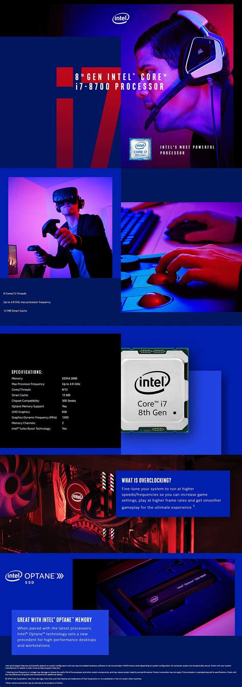 8th Generation Intel Core I7 8700 3 2ghz Cpu Easypc