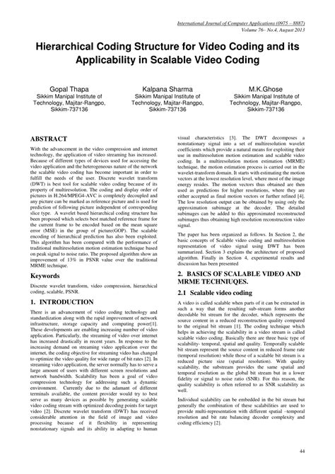 Pdf Hierarchical Coding Structure For Video Coding And Its