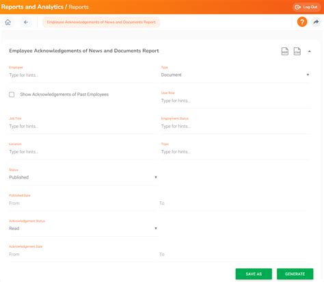 how to view the acknowledgement status of published news and documents